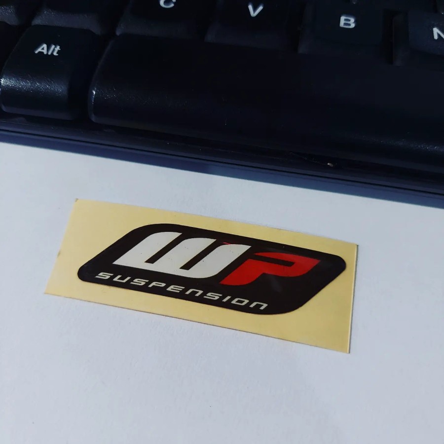 Embossed Resin Sticker 3D Flexible Suspension Motorcycle Shock Sticker ...
