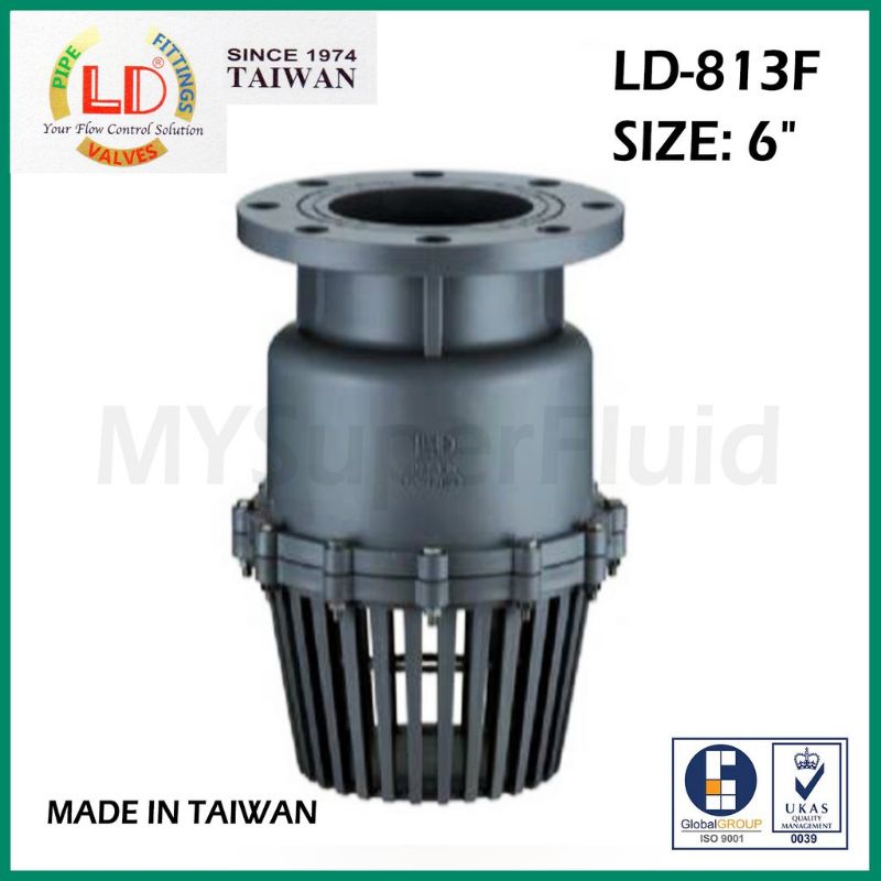 LD PVC Swing Foot Valve With JIS 10K Flanged Ends (150mm x 6") | Shopee ...