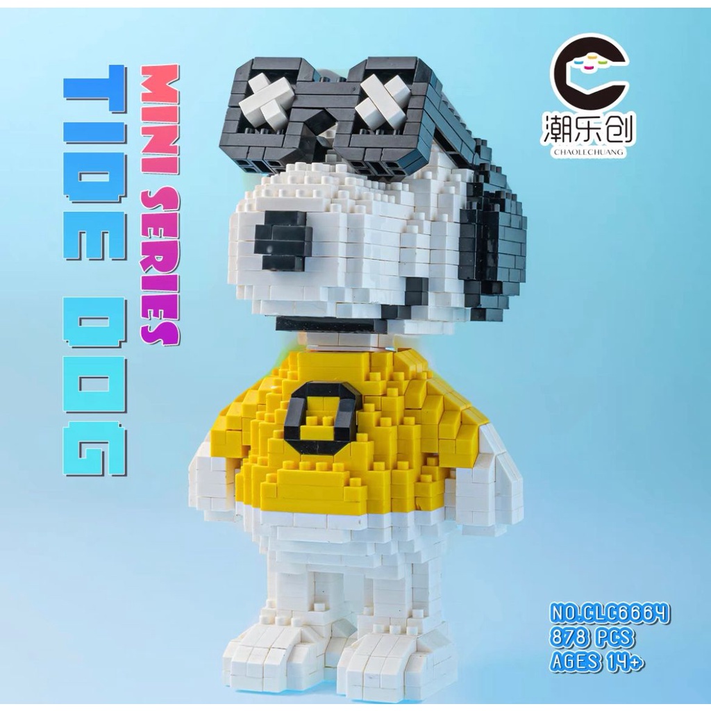 CLC BLOCK TIDE DOG-SNOOPY MINI SERIES BUILDING BLOCKS | Shopee Malaysia