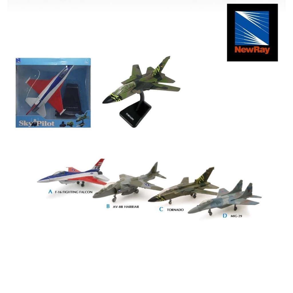 Newray Jet War Aircraft New Ray Sky Pilot Diecast Combat | Shopee Malaysia