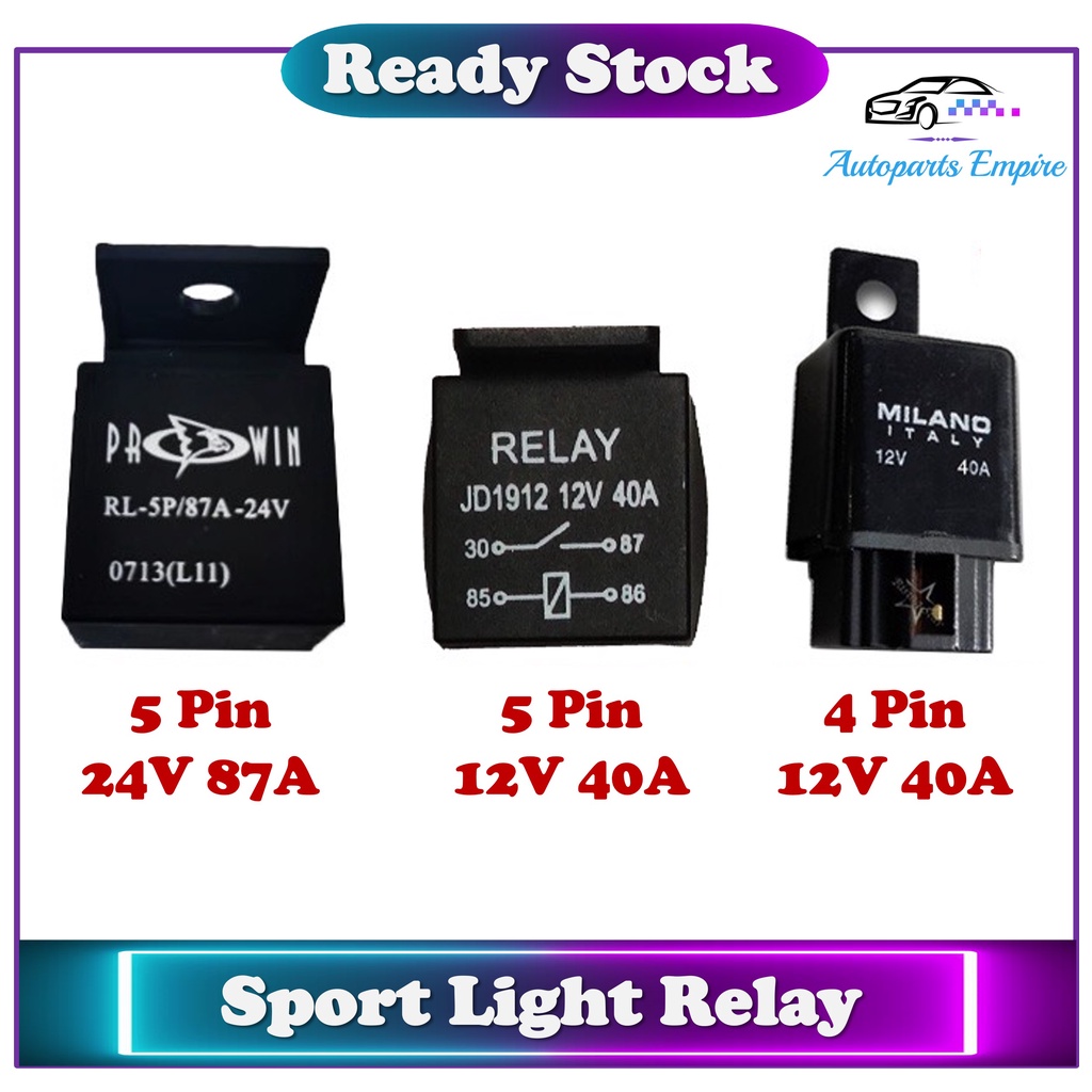 Relay 】 Universal Sport Light Relay / Relay Lampu Kabus / Fog Lamp ...