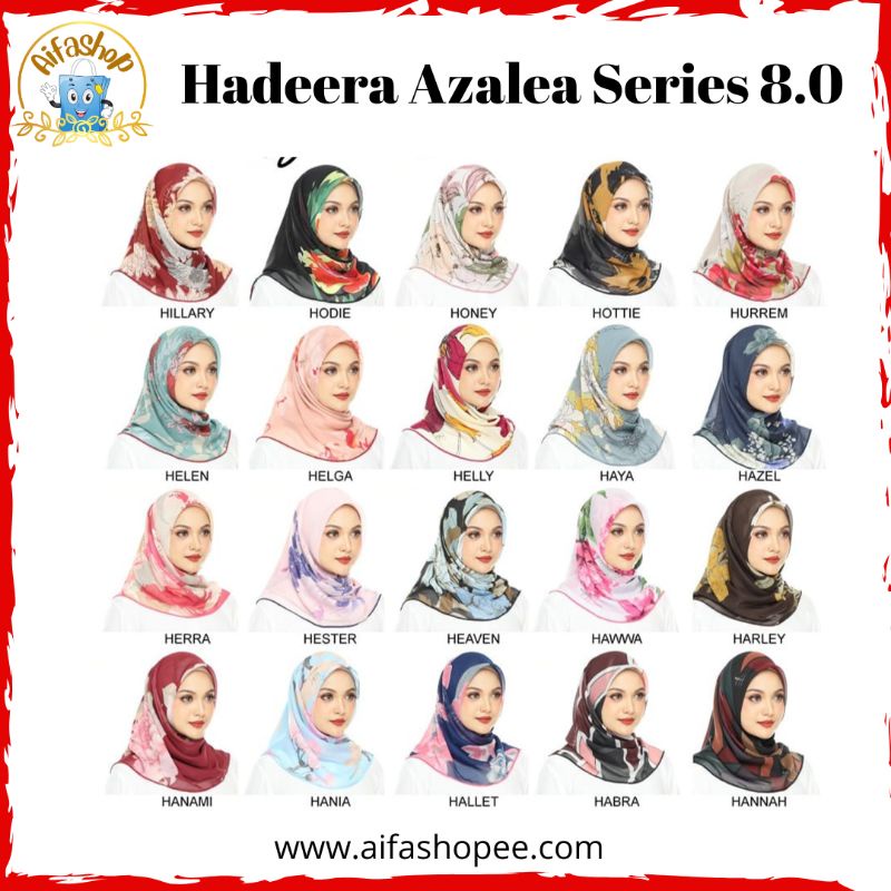 [HADEERA CLEARANCE SALE] Tudung Bawal Chiffon Sakoora Azalea Series 8.0 ...