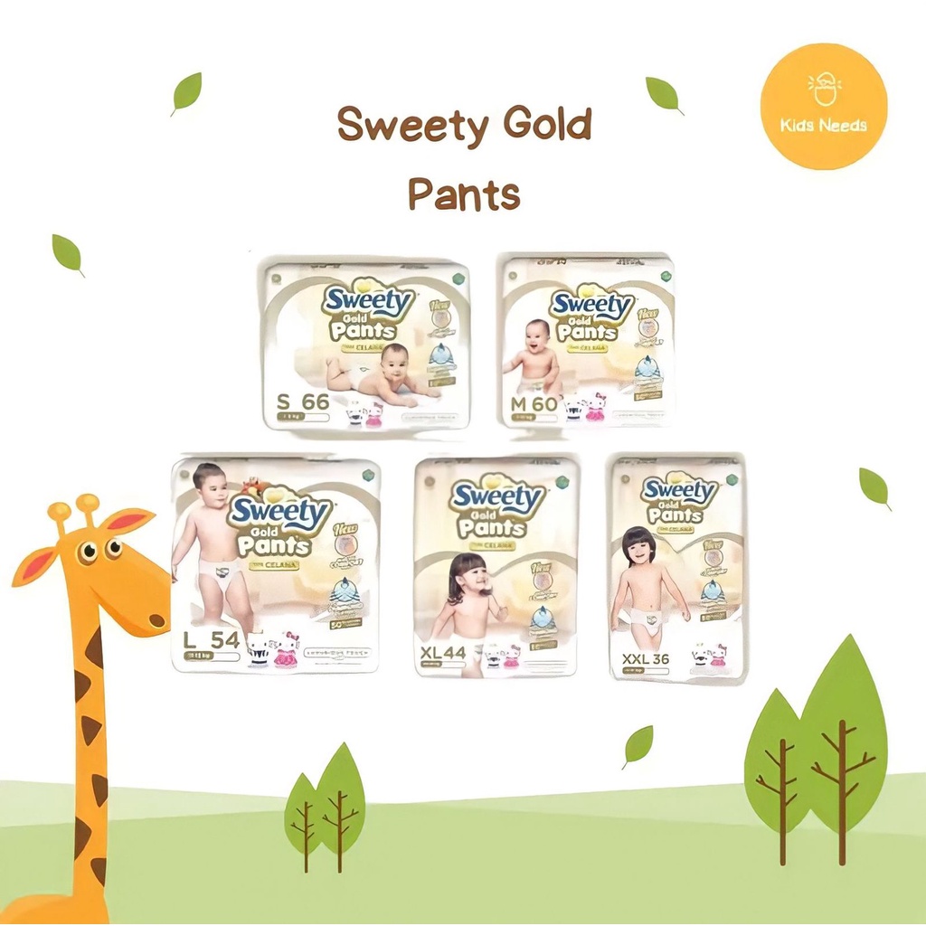 Sweety Gold Pants (S, M, L, XL, XXL) | Shopee Malaysia