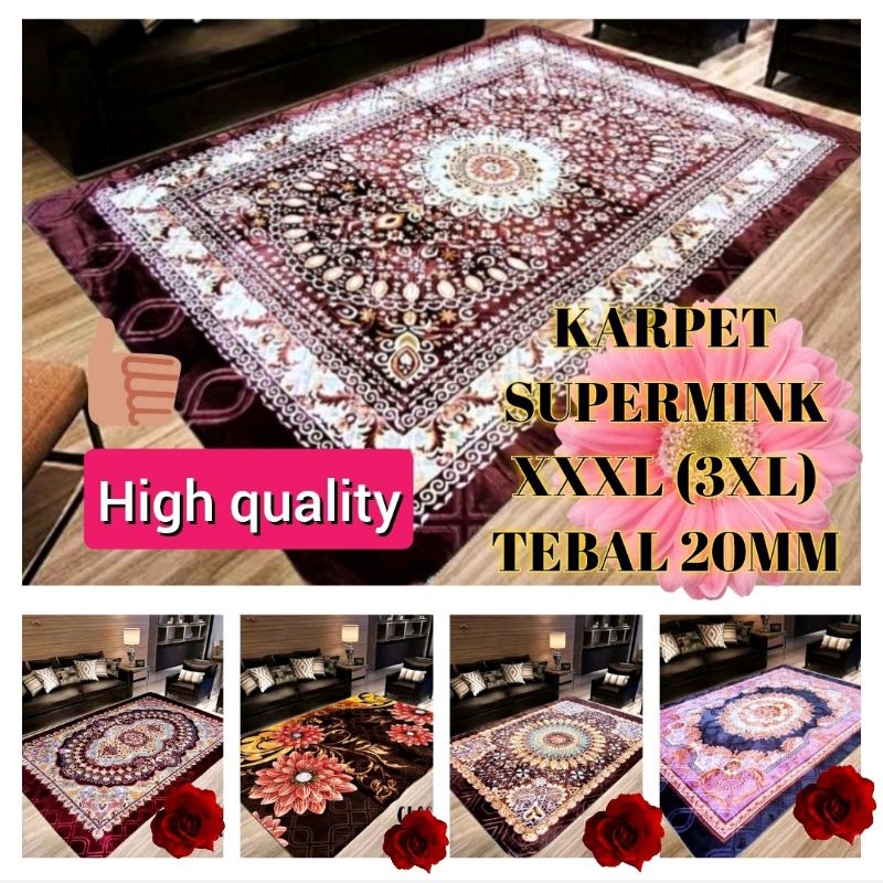 LELONG XXXL (3XL) & XXXXXL (5XL)karpet SUPERMINK DESIGN TURKEY & MODEN | Shopee Malaysia