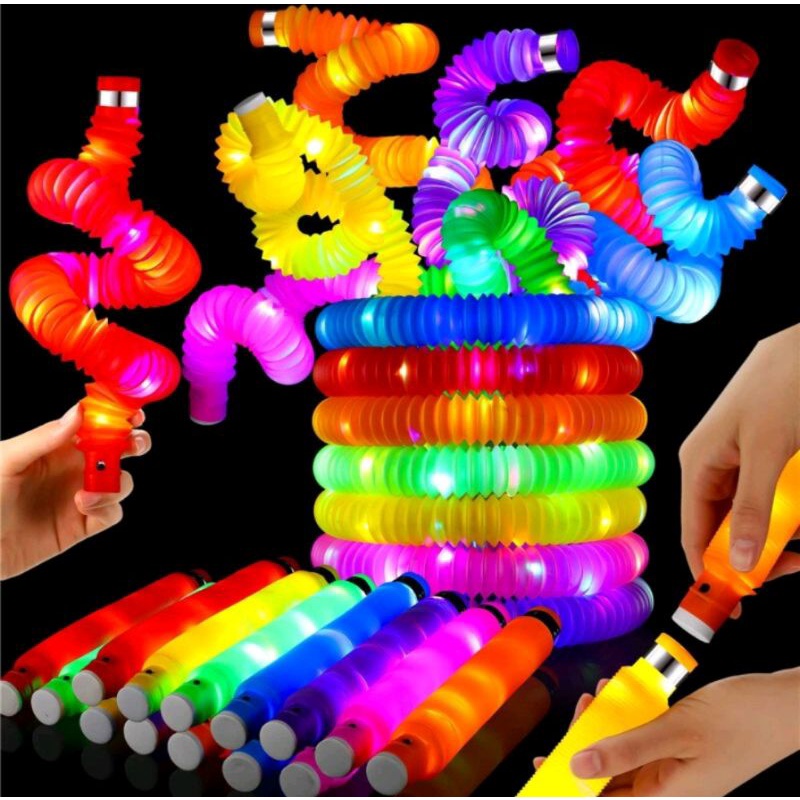 Viral Toys CEV LighteUp Pop Tobes Pop Pipes Toy Lights Stick Pipes ...