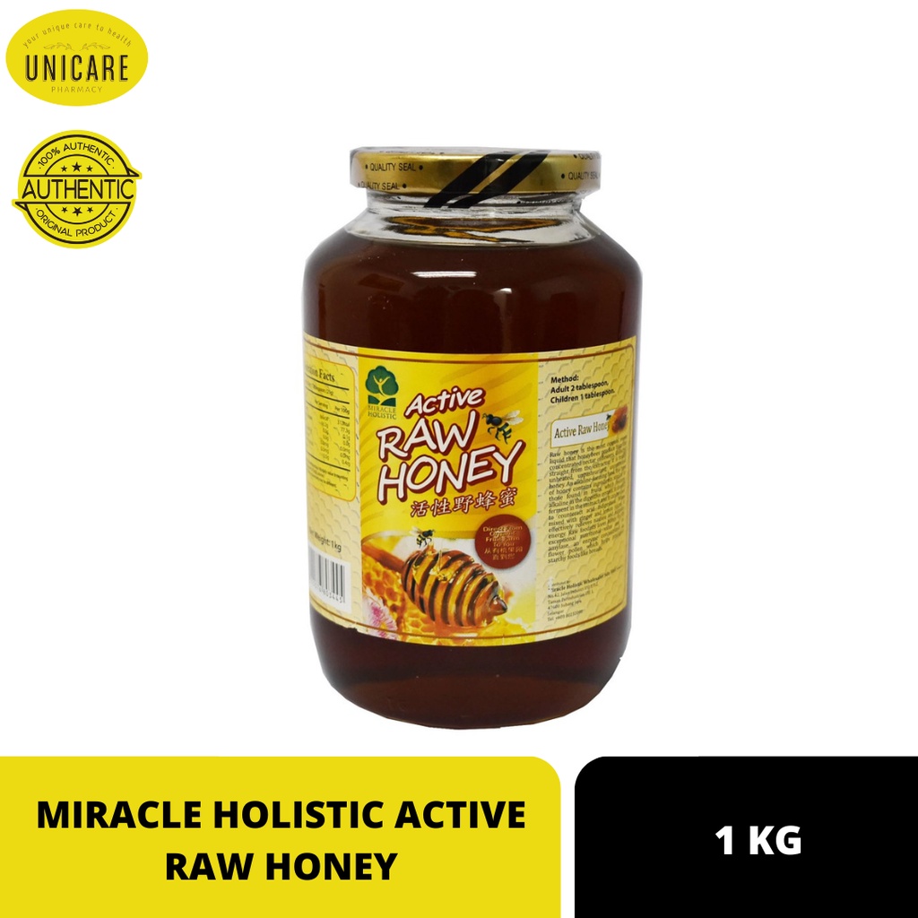 MIRACLE HOLISTIC ACTIVE RAW HONEY 1KG | Shopee Malaysia
