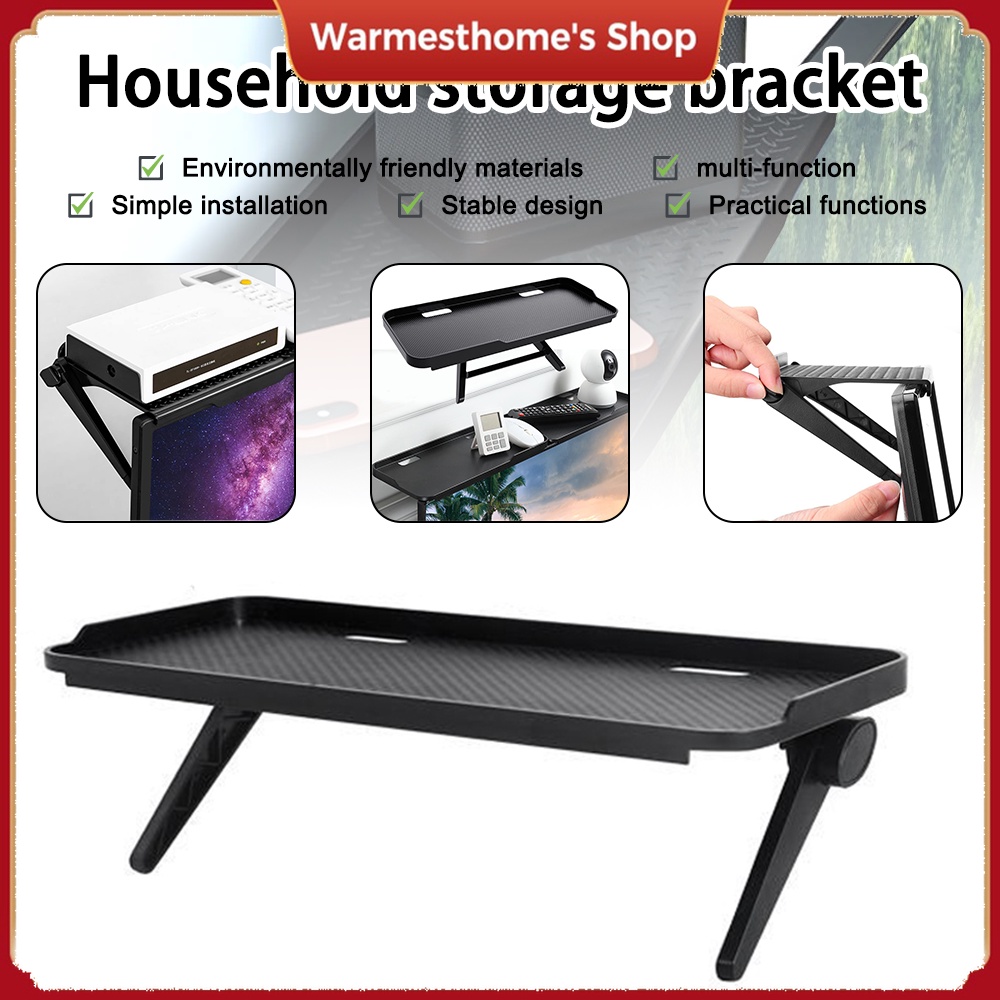 Adjustable TV Screen Top Storage Shelf Rack Holder Computer Monitor ...