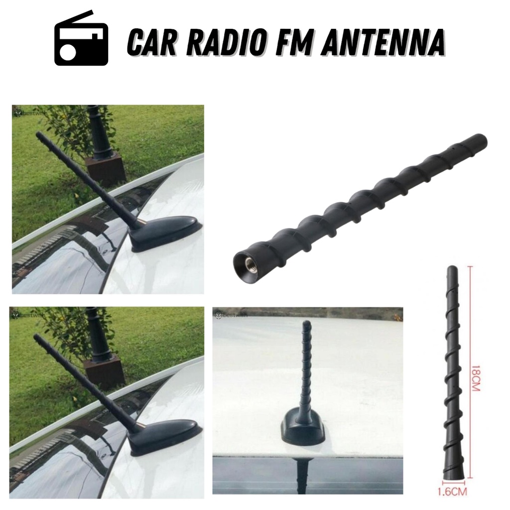 CAR ROOF RADIO ANTENNA Replacement Mast AM/FM Universal Car Antena Aksesori Kereta alza blm viva ...