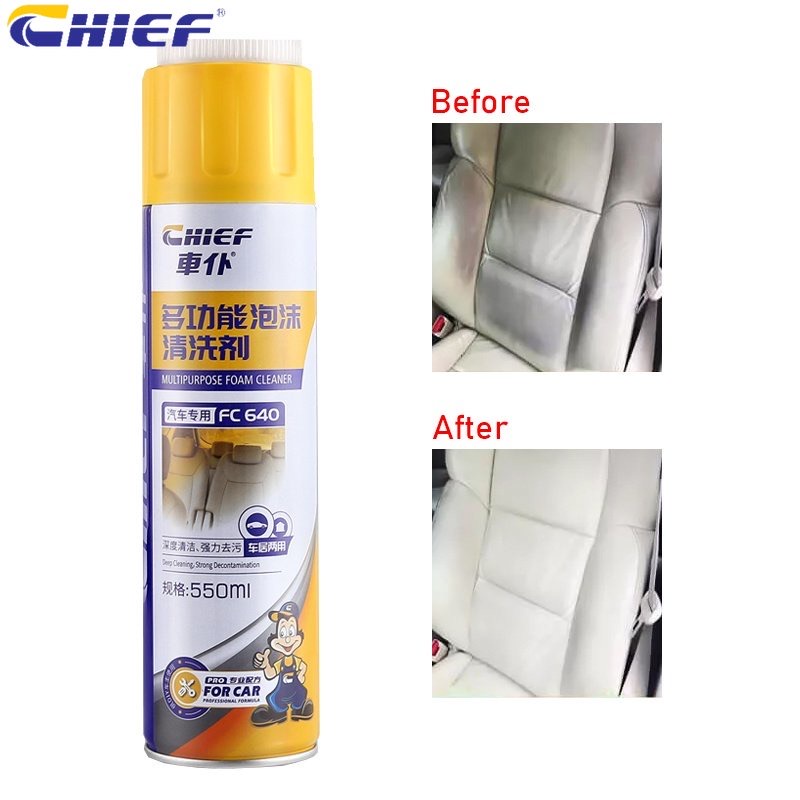 CHIEF FOAM Cleaner Car Interior Cleaner Multipurpose Car Interior ...