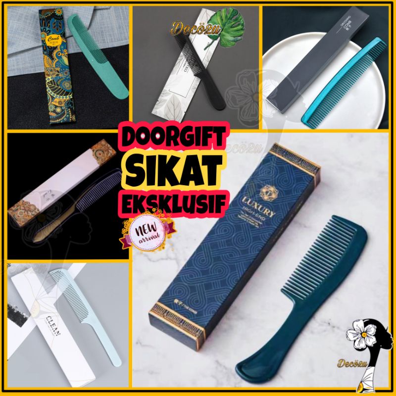 Doorgift Set Sikat Rambut & Kotak Exclusive Gift Box and Hair Comb ...