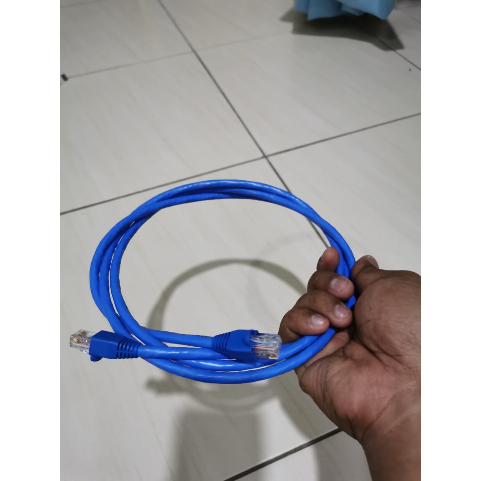 (READY STOCK) UTP CAT6 LAN Internet Ethernet Network RJ45 Cable 1M/2M ...