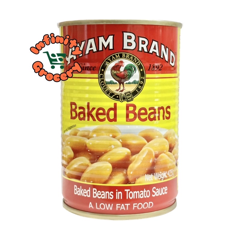 [Halal] Ayam Brand Baked Beans in Tomato Sauce | Kacang Panggang ( 425g ...