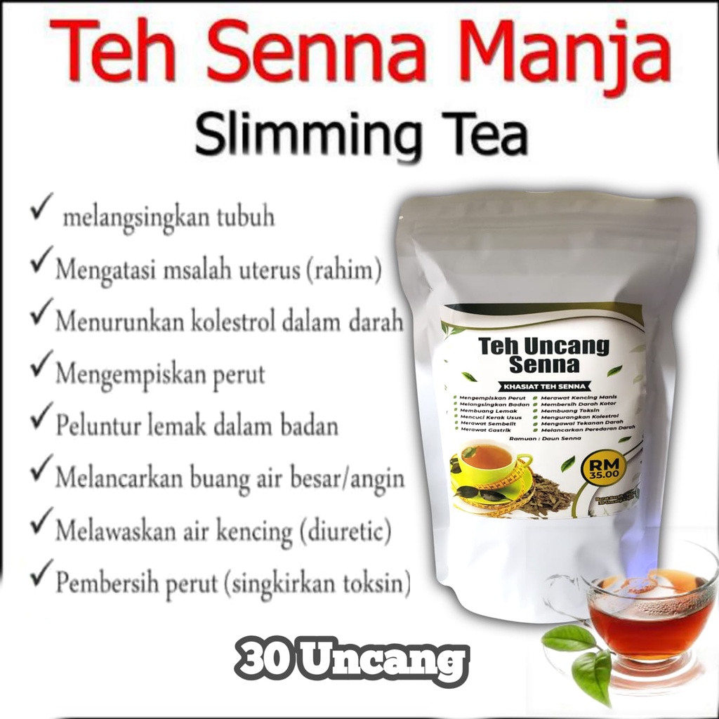 TEH SANNA [ READY STOK ] 100% ASLI TEH KURUS/DETOKS/Daun sanna/ Daun ...