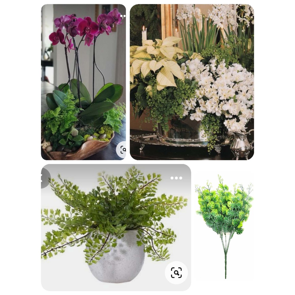 Artificial Monstera Leaf 5 head/Home deco/Daun bunga hiasan/Hiasan ...