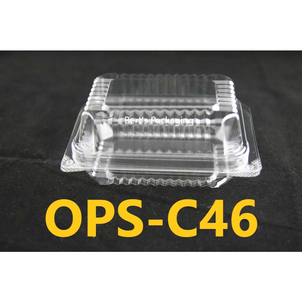 OPS-C46 Plastic Tray with Lock 50pcs± | Bakery Packaging | Bekas Kuih ...