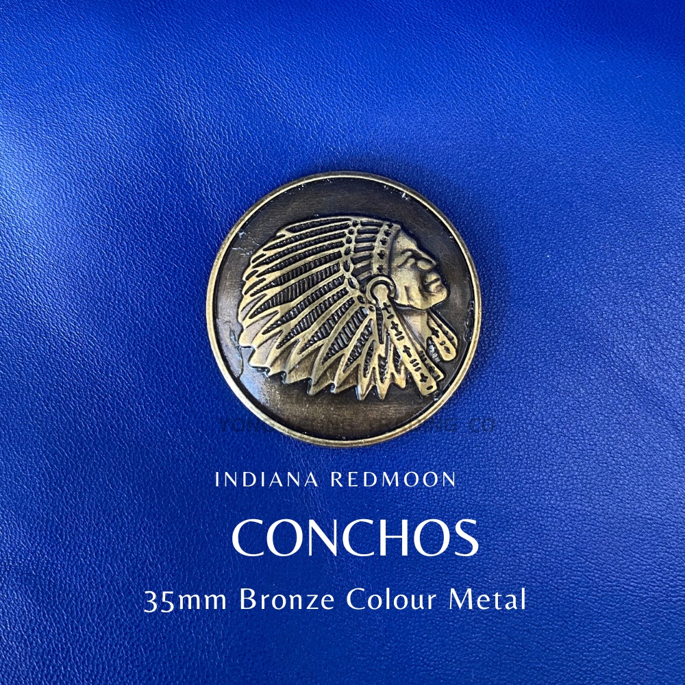 YLT Redmoon Non ori Conchos 35mm Bronze Color | Shopee Malaysia