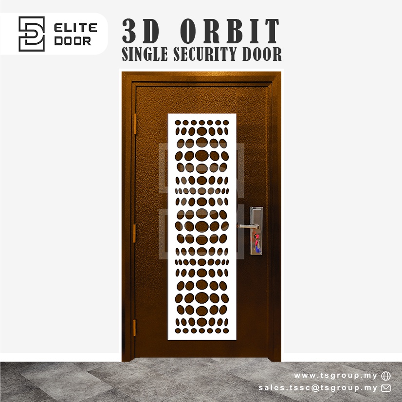 ELITEDOOR Lowest Price 3D Orbit Security Door (Single Door) With 10 Locks | Shopee Malaysia