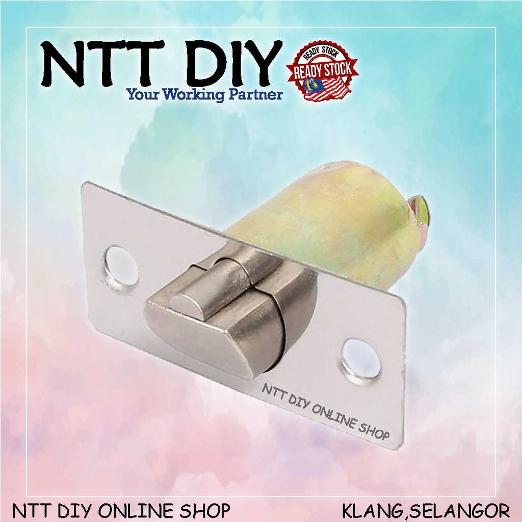 NTT DIY Cylindrical Door Lock Tongue Spring Latch Backset Part ...