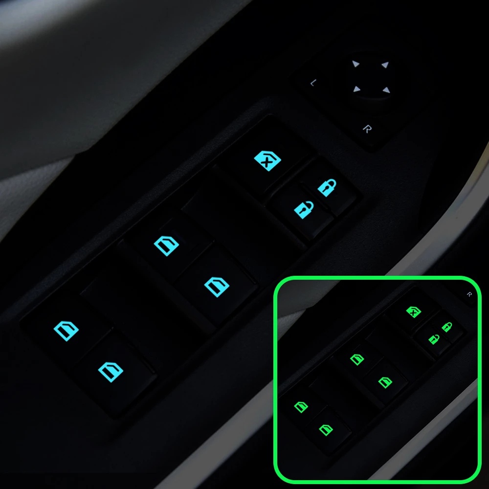 Car sticker Car window switch Luminous sticker Night Safety Fluorescent ...