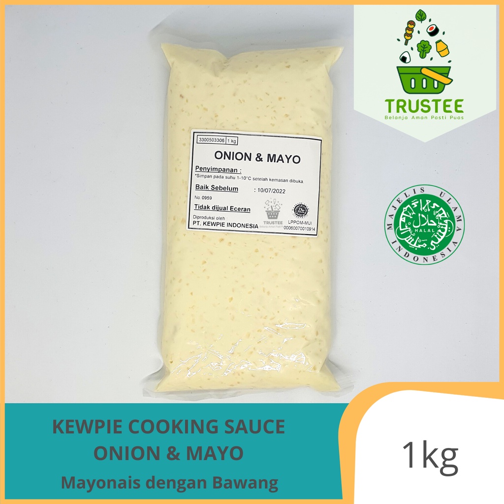 Kewpie Cooking Sauce Onion Mayo / HALAL Onion Mayonnaise Sauce 1kg ...