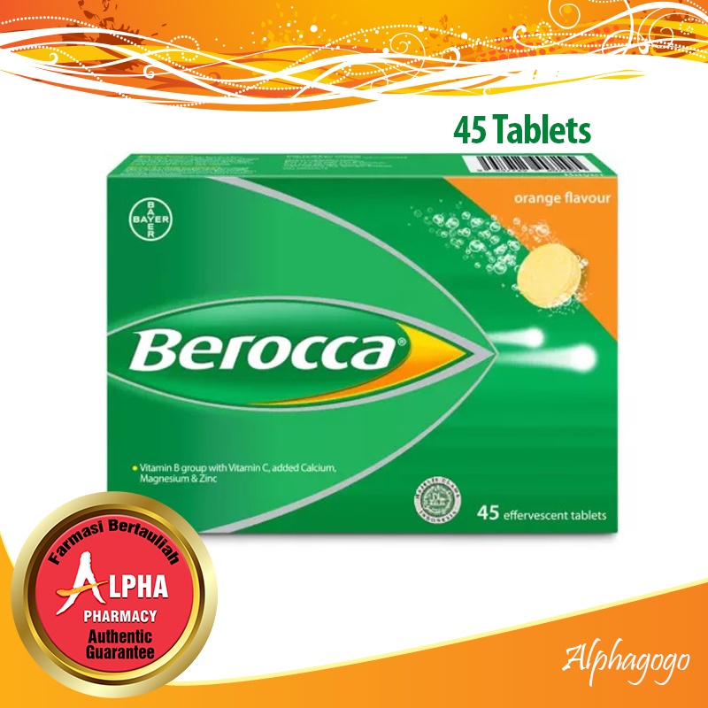 Berocca Effervescent Tablets Orange / Mango (15 Tablets / 30 Tablets / 45 Tablets) | Shopee Malaysia