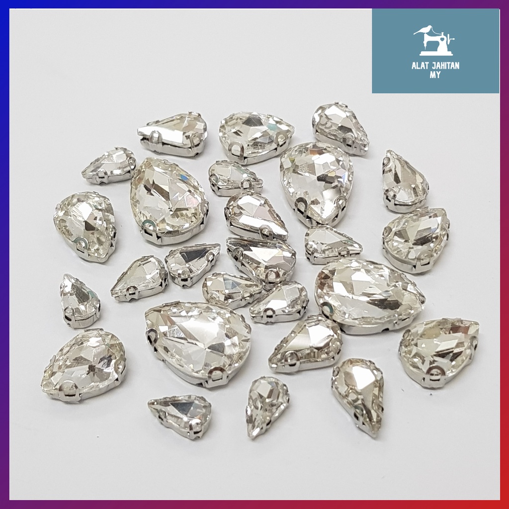 Tear Drop Shape Chunky Beads (1pack) | Manik Chunky Bentuk Tear Drop ...