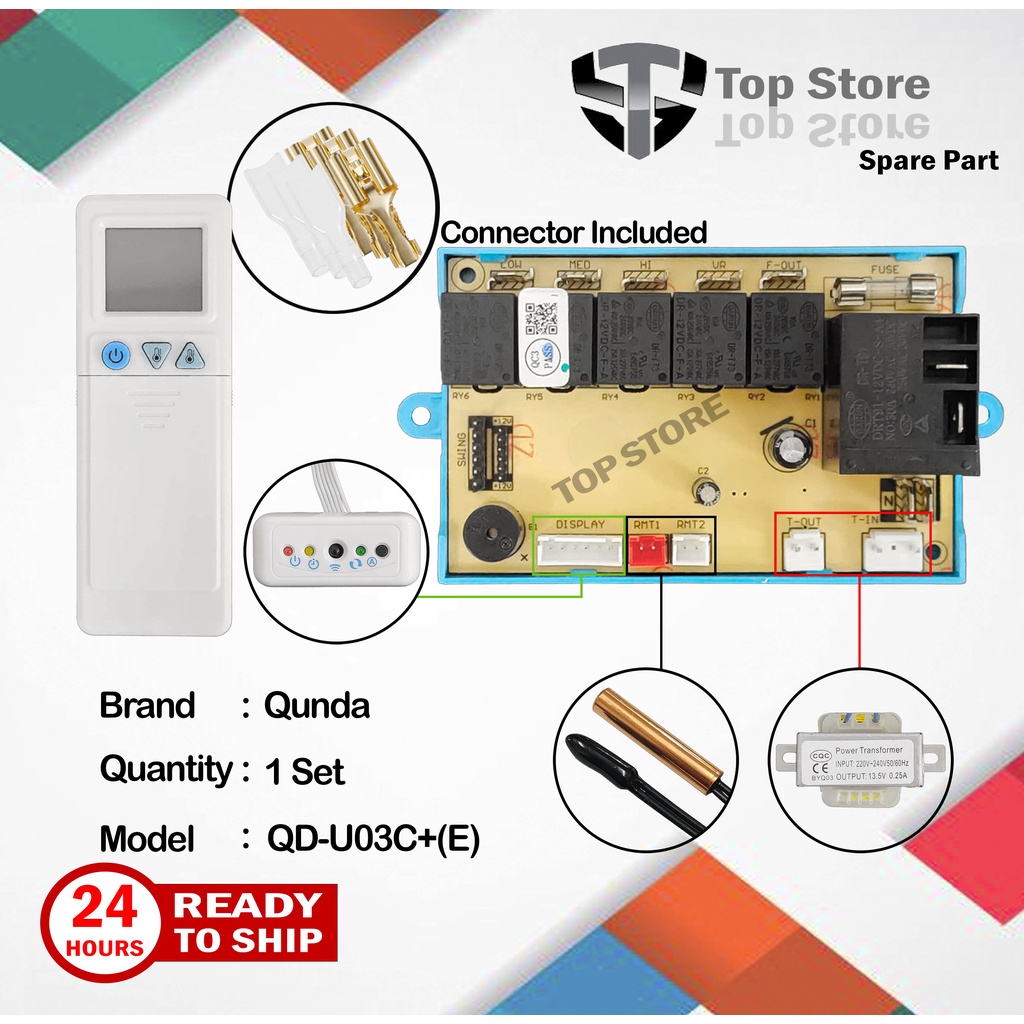Qunda QD-U03C+(E) Air Conditional Universal Board | Shopee Malaysia