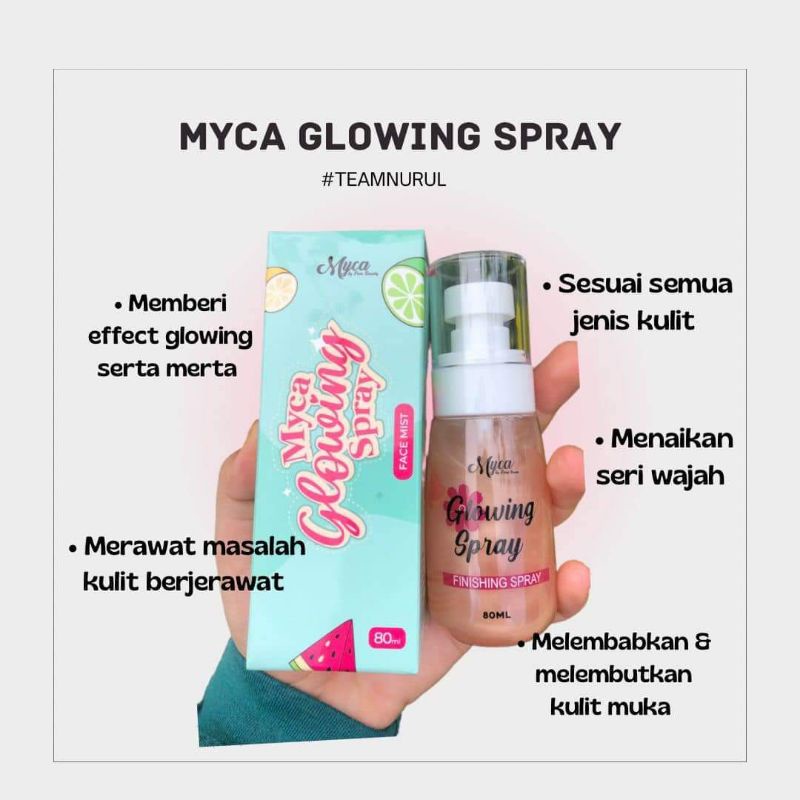 Spray myca glowing 80ml | Shopee Malaysia