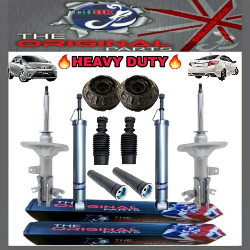 CS HEAVY DUTY TOYOTA VIOS NCP150 NSP150 NSP151 ( 13-2021) ABSORBER FRONT / REAR GAS ORIGIBNAL ...