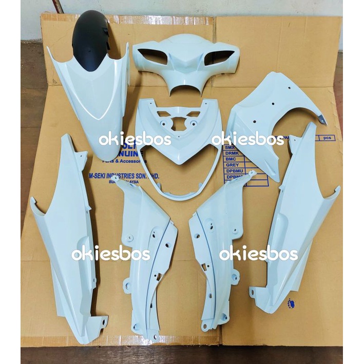 [RARE ITEM] ACE115 MODENAS Original Body Cover FULL SET ACE 115 Bodycover Coverset WHITE Putih ...