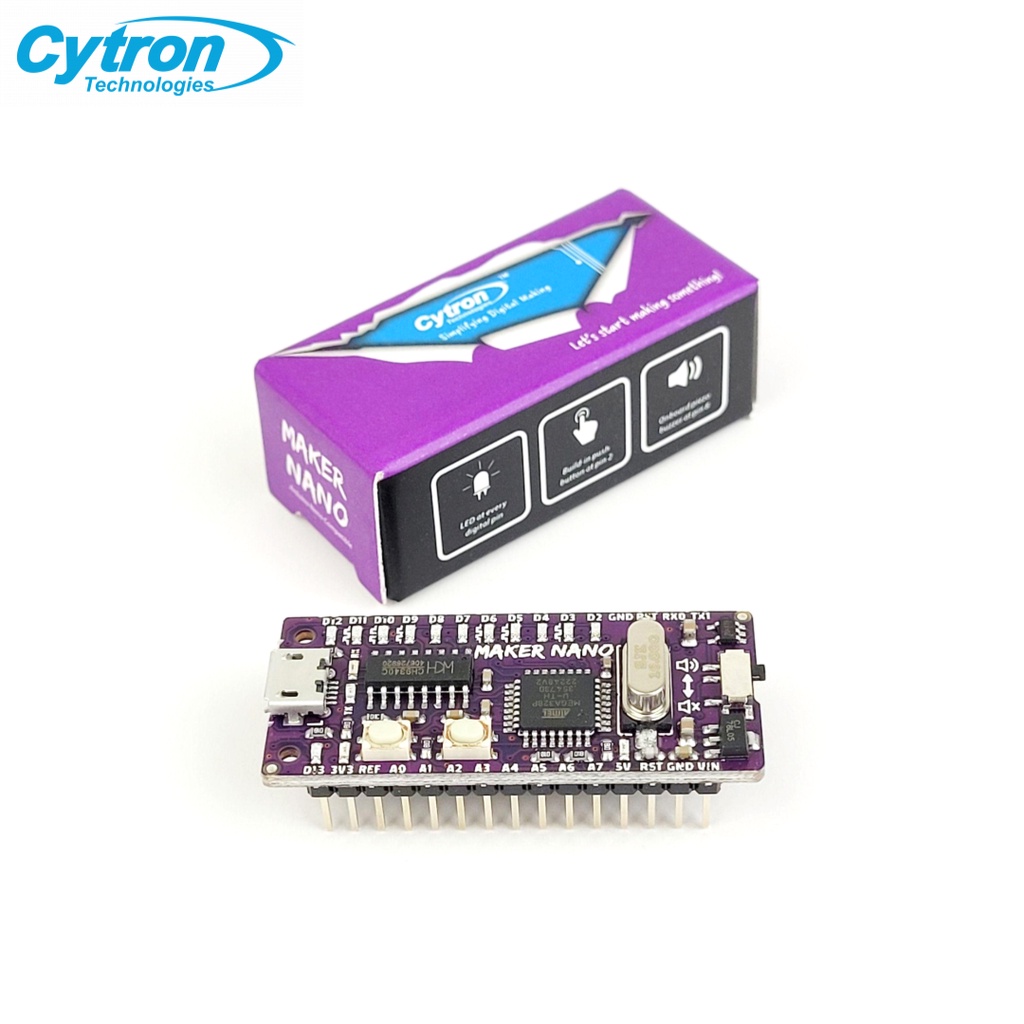 Cytron Maker Nano & RP2040 Suitable for FYP Mini Project Built-in LEDs Buttons Buzzer Arduino ...