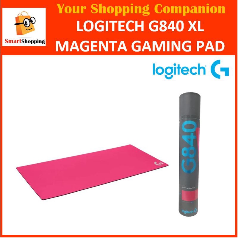 Logitech G840 XL Cloth Gaming Mouse Pad - (Magenta) (943-000717) 1-Year ...