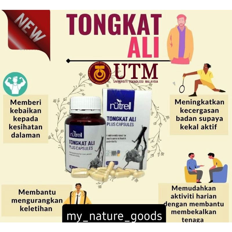 🔥CLEAR STOCK🔥UTM NUTRELL Tongkat Ali Phyto Plus UTM🔥KKM STOK UTM SKUDAI🔥exp 29 dec 2024 | Shopee ...