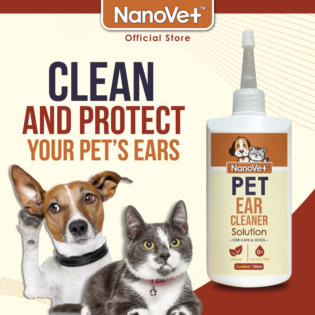Nanovet® Pet Ear Cleaner Solution for Cat and Dog (150ml) | Shopee Malaysia