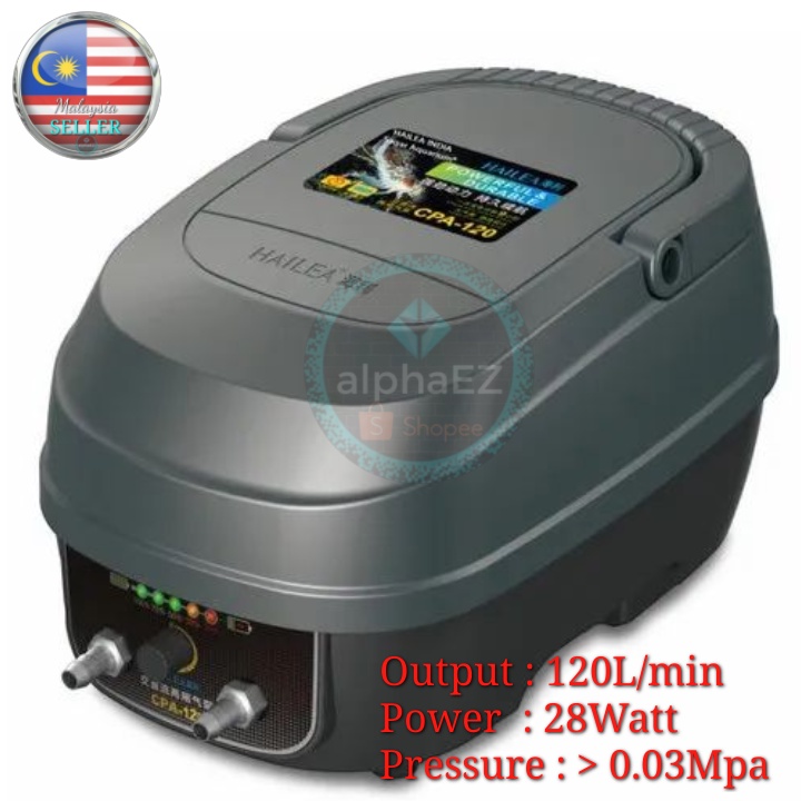 Aquarium Hailea CPA-60 CPA-120 CP-60 AC/DC Air Pump Fish Tank Oxygen Pump Rechargeable Low Noise ...