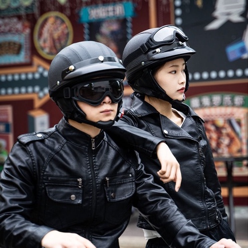 Harley Helmets motorcycle helmet motorcycle retro half open face helmet ...