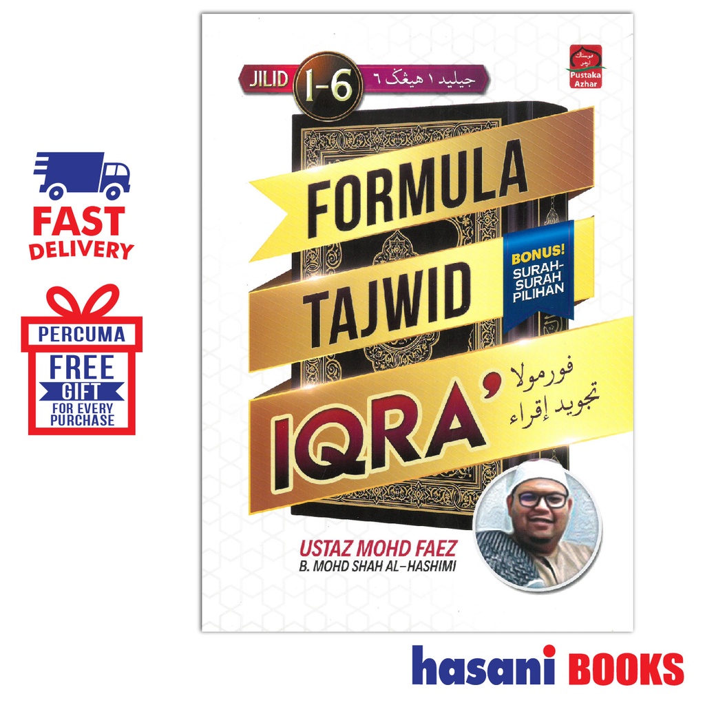 HASANI PUSTAKA AZHAR FORMULA TAJWID IQRA JILID 1 - 6 9789670934587 ...