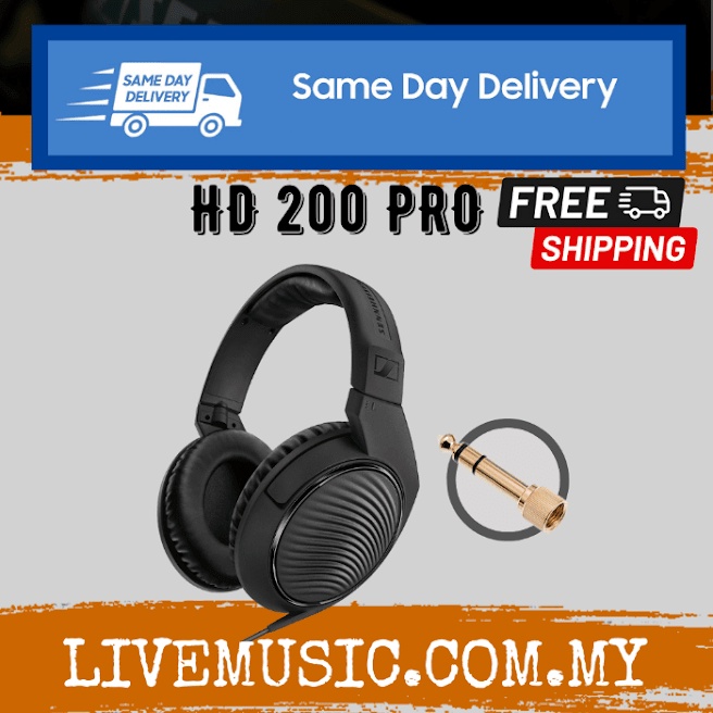 Sennheiser HD 200 PRO Closed-back Monitoring Headphones (HD200 PRO/HD ...