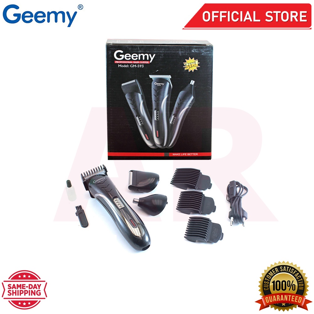 Geemy GM 593 Hair Clipper Rechargeable Hair Trimmer Men Beard Trimmer ...