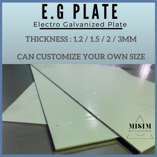 EG Plate Electro Galvanized Plate 1.2mm | 1.5mm | 2mm | 3mm | Shopee ...