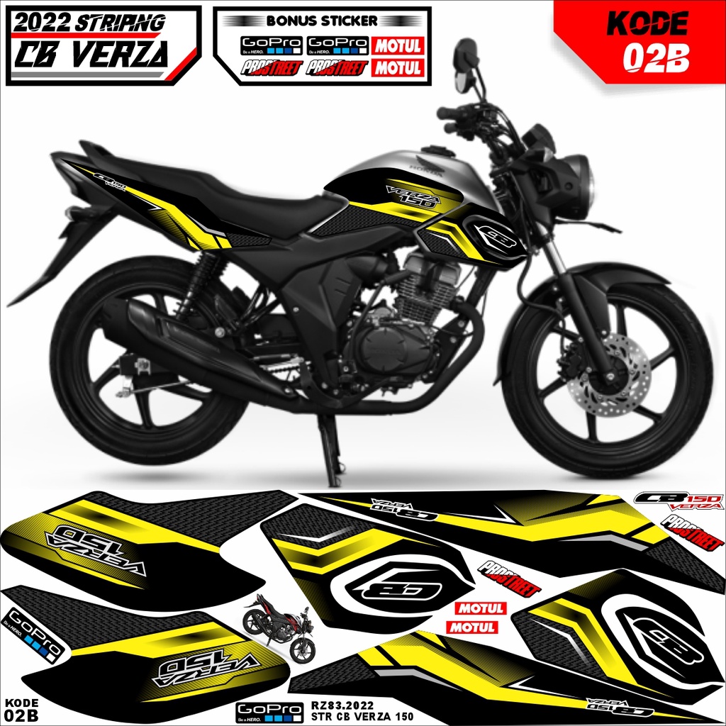 Sticker Striping Honda cb 150 verza decal cb 150 verza variation cb 150 ...