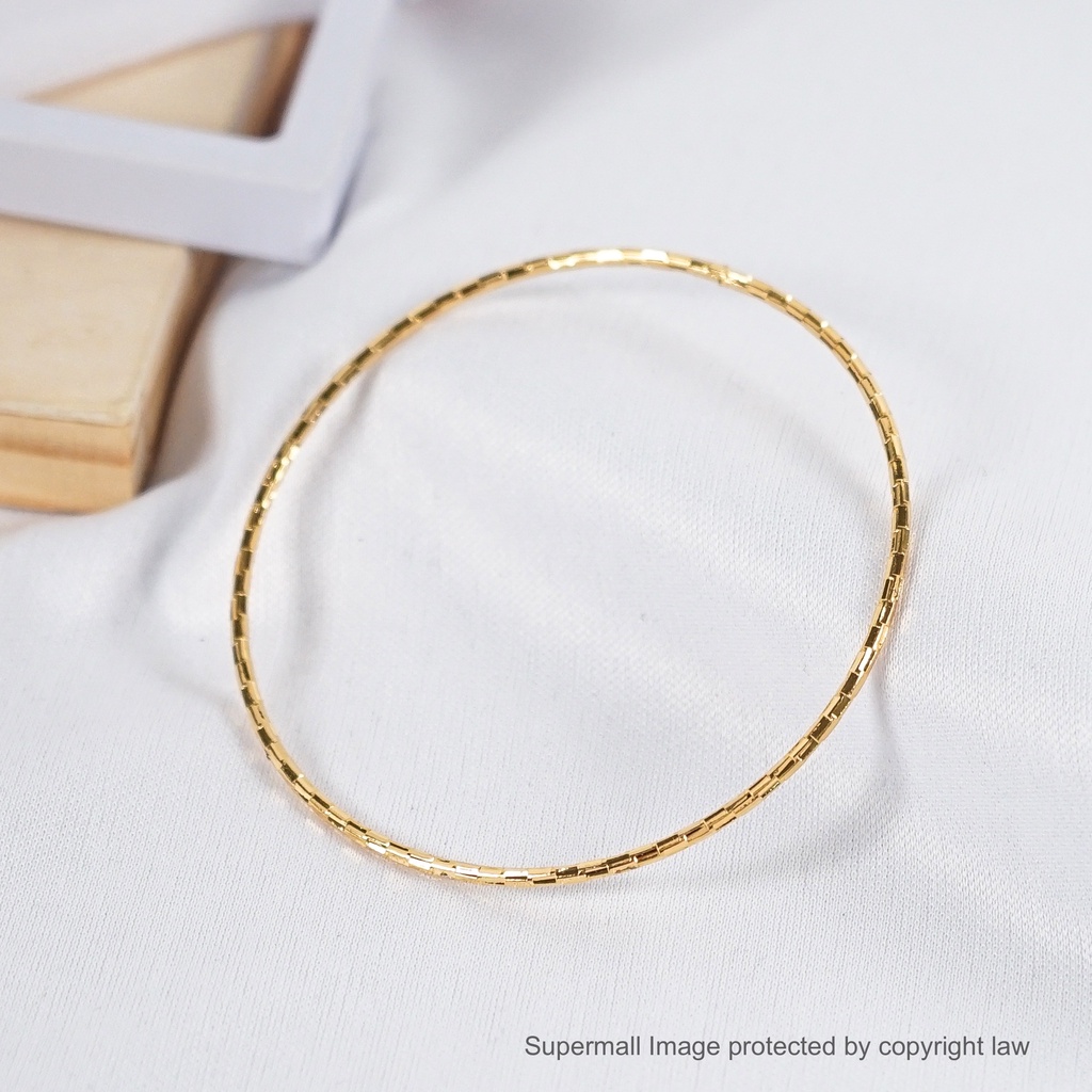 24K Gold Plated Bangel Adult Gelang Tangan Bracelet For Woman ...