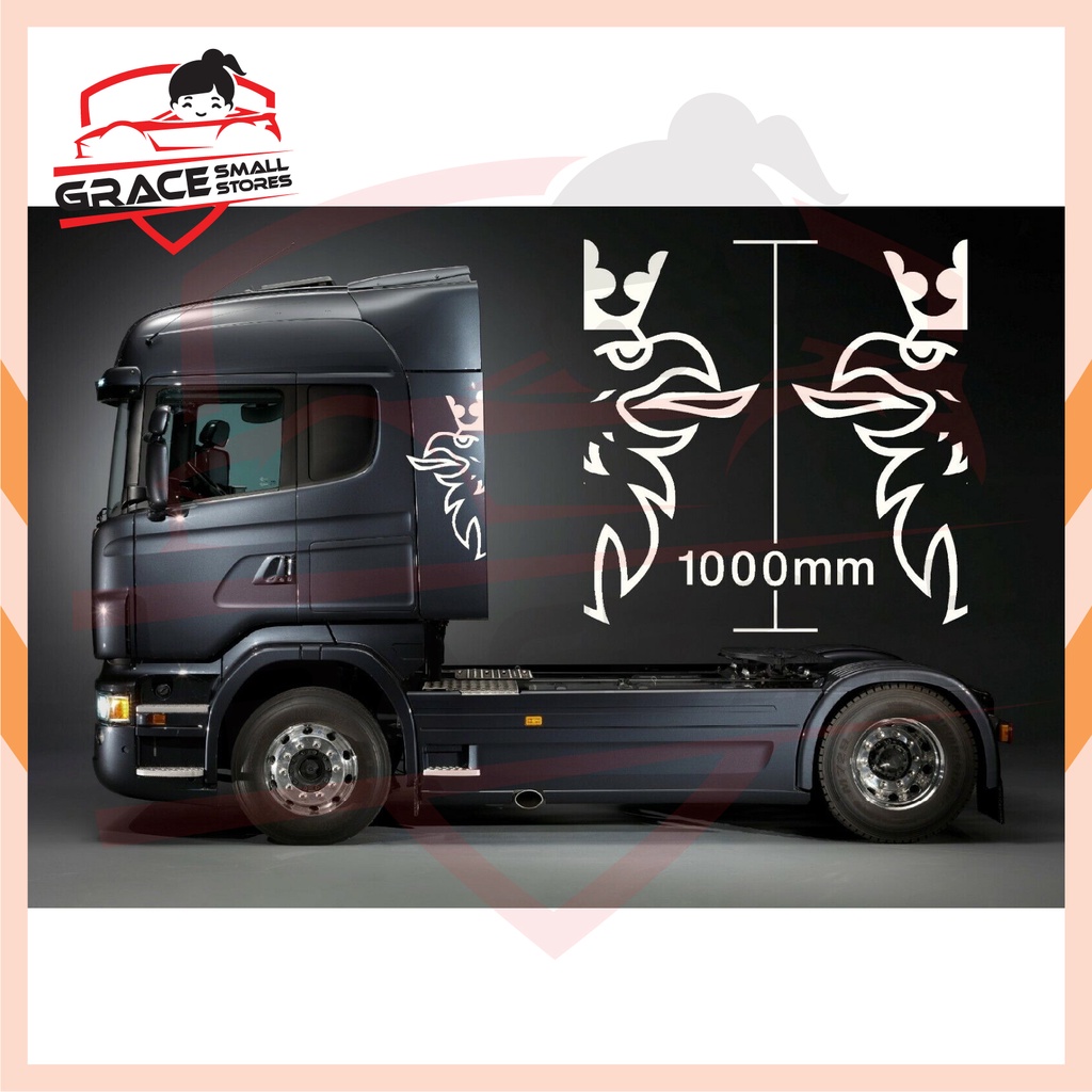 SCANIA TRUCK BODY STICKERS SET SCANIA Vinyl Cutting Decal | Shopee Malaysia