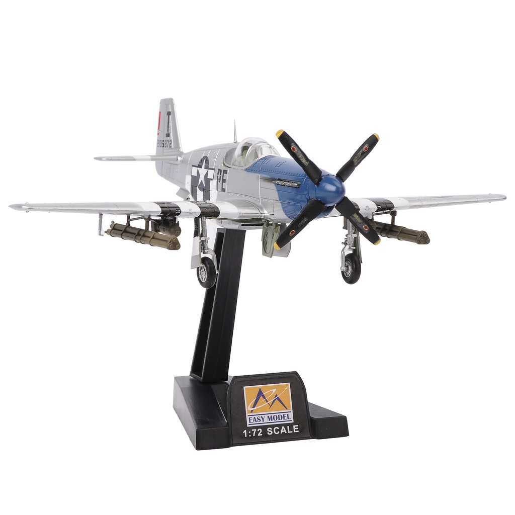 EASY MODEL 1/72 Scale P-51B Mustang Fighter WWII Model Plane Fighter Plane Airplane Aircraft ...