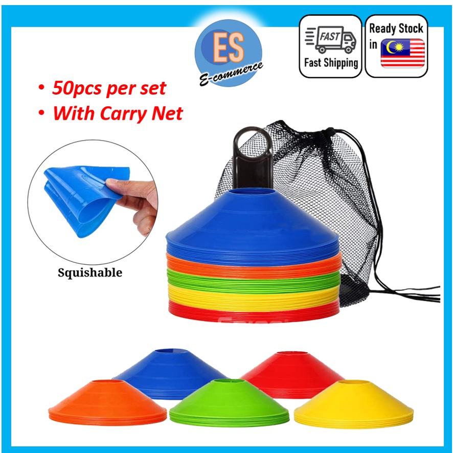 🔥🆂🅰🅻🅴🔥 Sports Cone Set Agility Training Field Marker (50pcs per Set ...