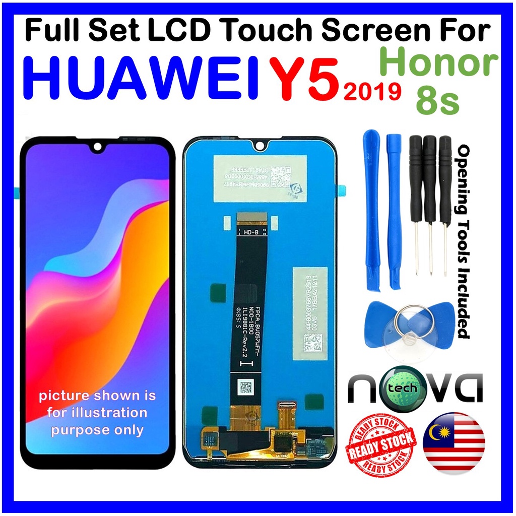 ORIGINAL NGS Brand Full Set LCD Touch Screen Fit With HUAWEI Y5 2019 ...