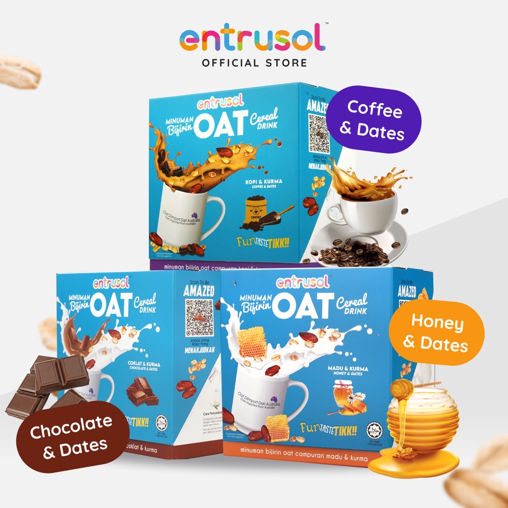 Entrusol Oat Cereal Drink (10 x 30g) - Halal Certified | Shopee Malaysia