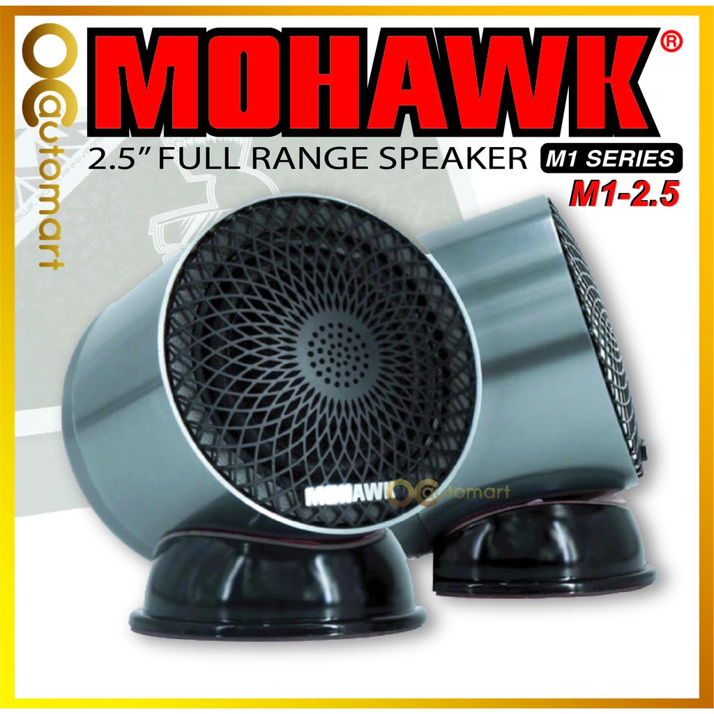 Mohawk M1 Series 2.5 inch Full Range Speaker with bass Full Range Spiker Kereta-M1-2.5 | Shopee ...