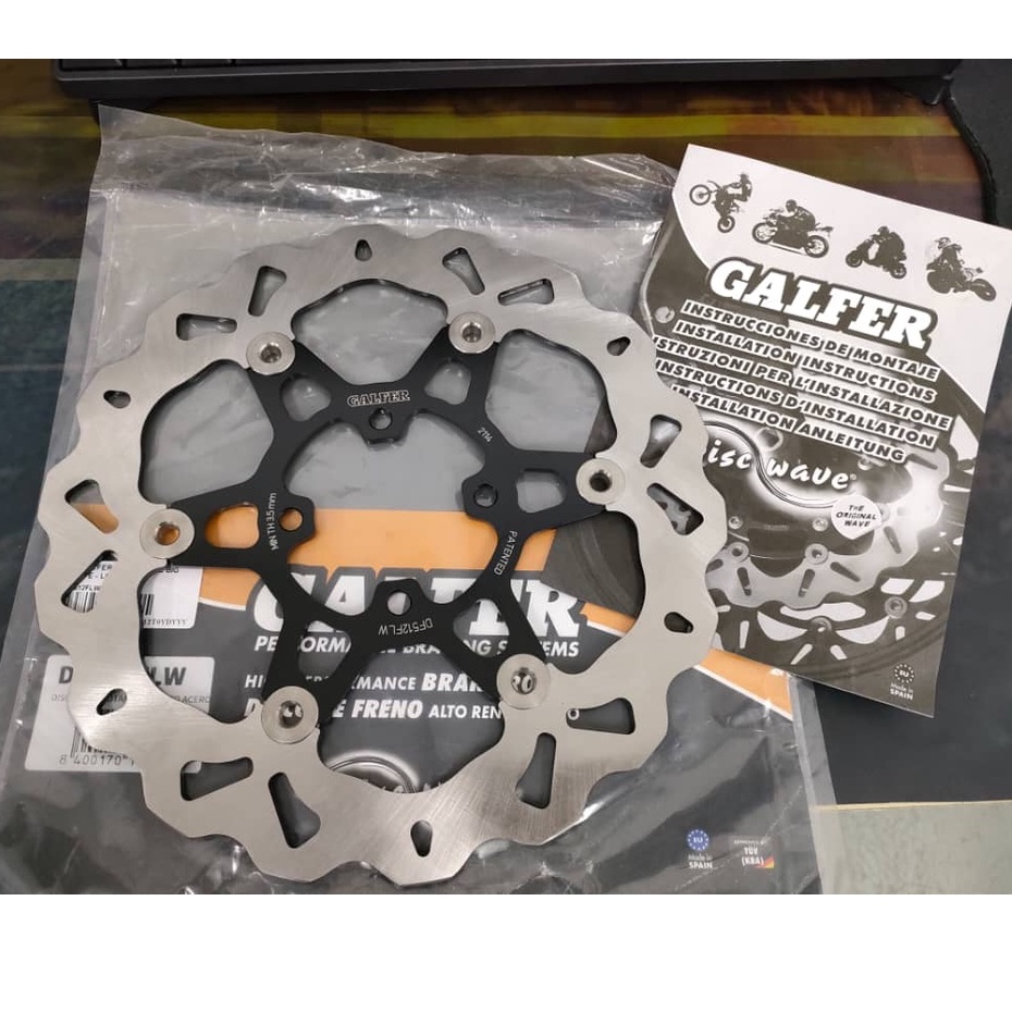 Original Galfer Disc Front 267mm Disc Depan / Front Disc Disc Plate ...