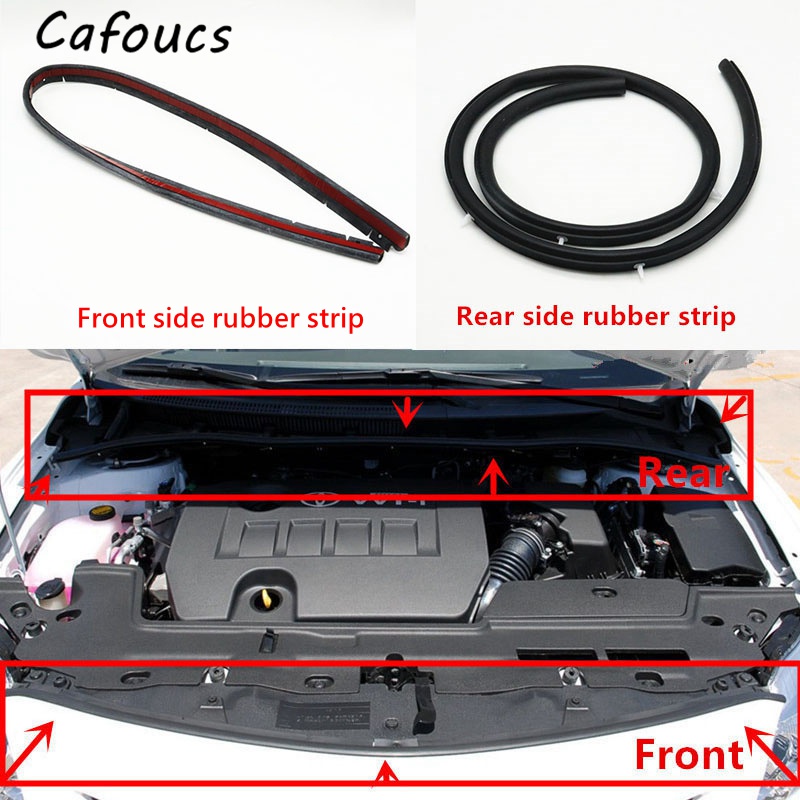 Car Front Engine Bonnets Cover Waterproof Rubber Seal Strip Bonnet Hood ...